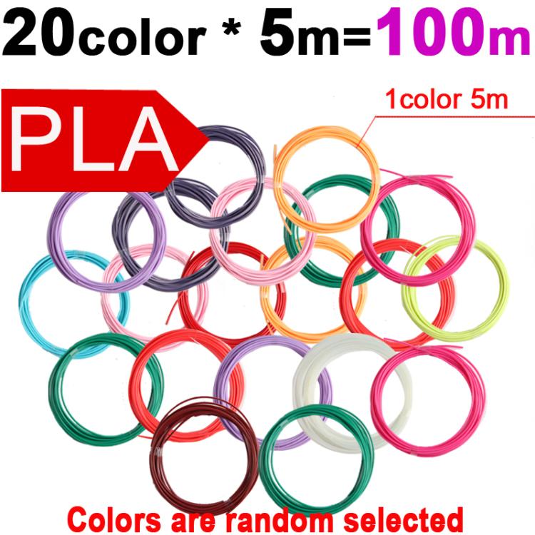 36m 12 Colors x 3m PLA 3D Printer Filament 1.75mm Multicolor Filament ...