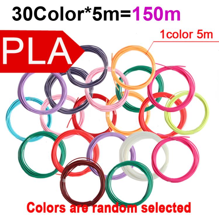 36m 12 Colors x 3m PLA 3D Printer Filament 1.75mm Multicolor Filament ...
