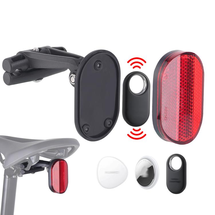 Bike Hidden Tracker Mount with Reflective Safety Taillight For AirTag ...