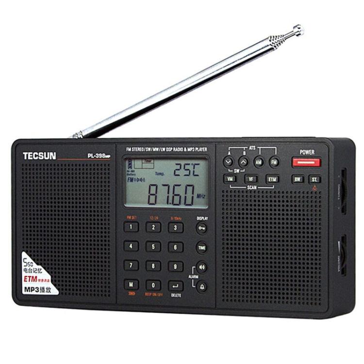 TECSUN R-305P Full-Band Radio Portable Retro Analog Dial DSP Radio ...