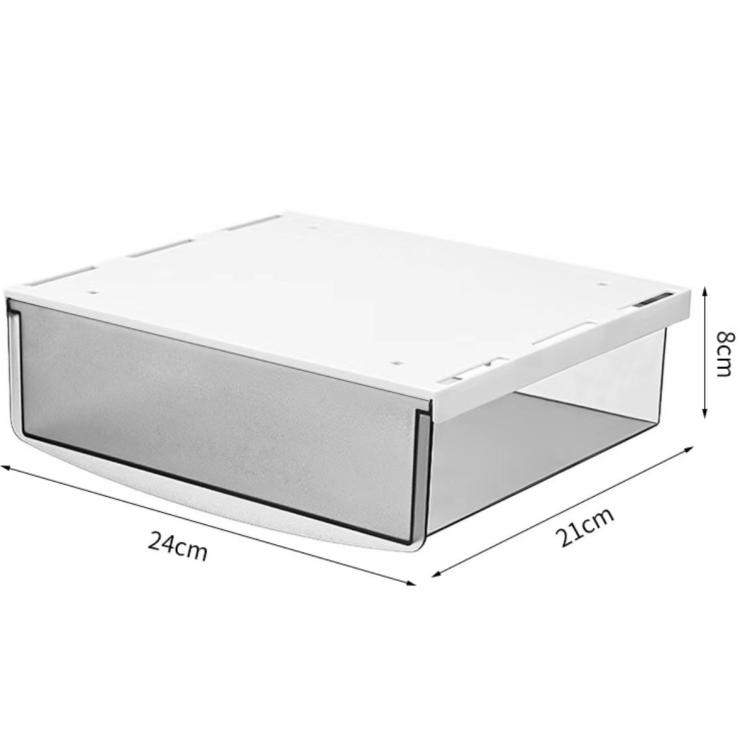 Hidden Under-Desk Drawer Storage Box Drill-Free Organizer Box, Spec ...