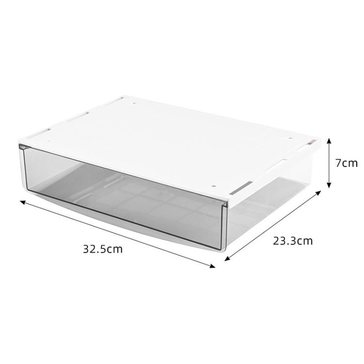 Hidden Under-Desk Drawer Storage Box Drill-Free Organizer Box, Spec ...
