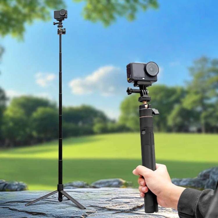 1.2m Extendable Selfie Stick Tripod For Action Cameras With Ball Head ...