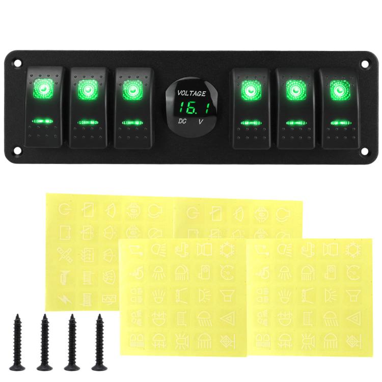 Waterproof Switch Panel With Digital Voltage Display For Vehicles And ...