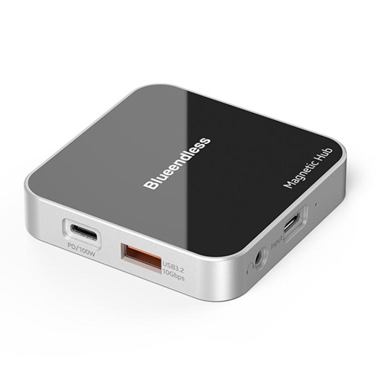 Blueendless MC810 8 Ports Magnetic Type-C Dock HUB 4K 60Hz HD USB3.2 ...