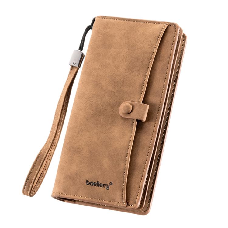 Baellerry C3258 Men Long Wallet Business Casual Snap Closure Money Clip ...