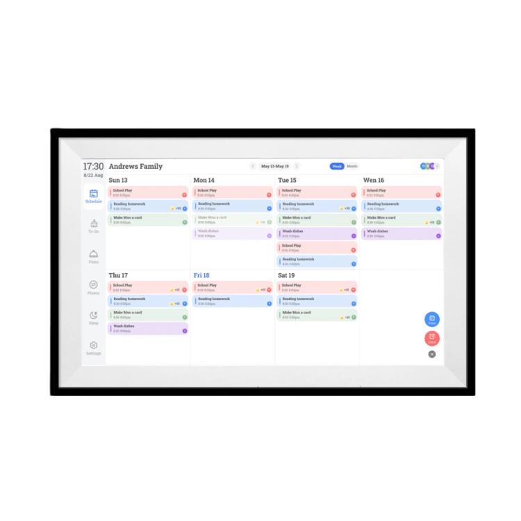 10.1-Inch WiFi Smart Digital Calendar Frame Planner Touchscreen Display ...