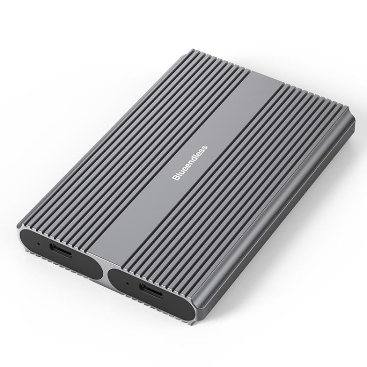 Blueendless M2836SN M.2 SATA / NVMe Portable Hard Drive Enclosure Dual ...