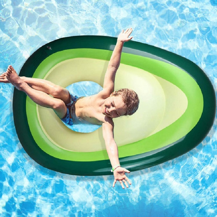 2 in 1 Avocado Shape Inflatable Floating Row Water Toy แหวนว่ายน้ำขนาด ...