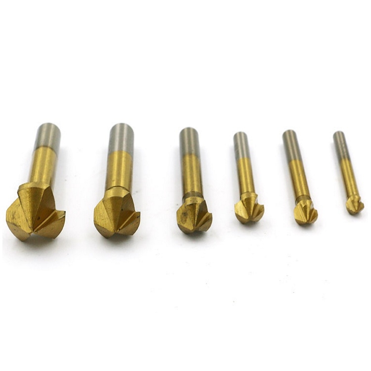 6 In 1 90 Degree Three-edge Chamfering Knife Woodworking Milling Cutter ...
