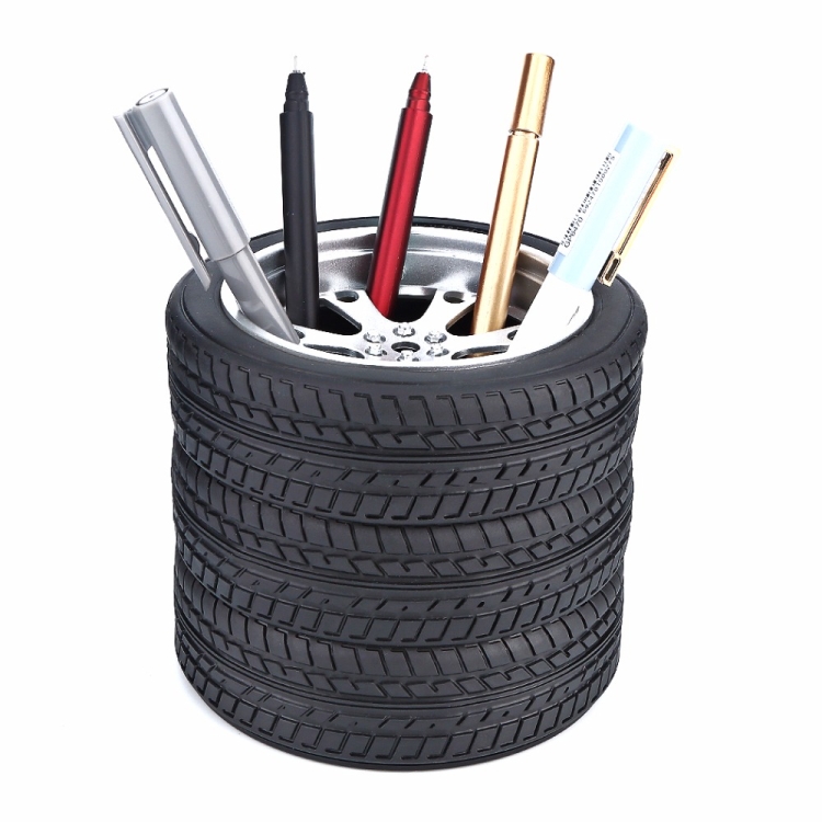 Multi-function Vehicle Wheel Pen Holder Pencil Organizer Desktop Pencil ...