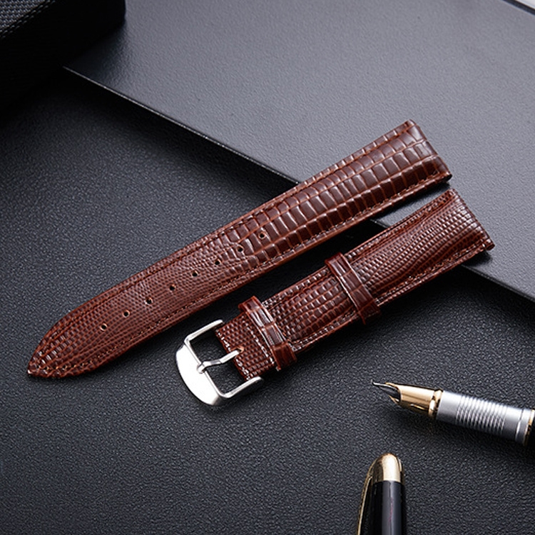 Lizard Texture Strap Strap Band, Size: 22 มม. (กาแฟ)
