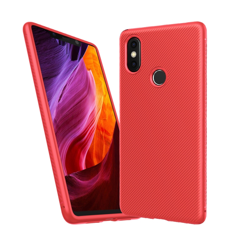 lenuo Leshen Series Stripe Texture TPU Case for Google Pixel 3 XL (Red)