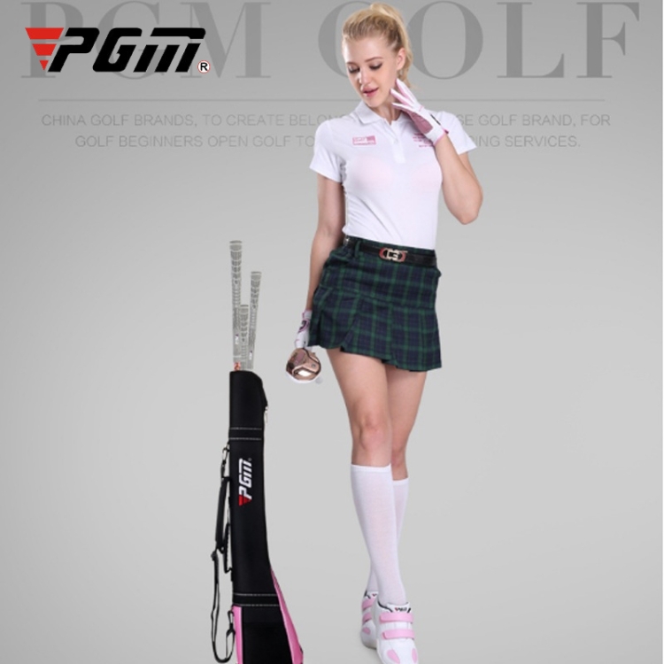 PGM Golf Club กระเป๋าสะพายไนล่อน (สีดำสีชมพู)
