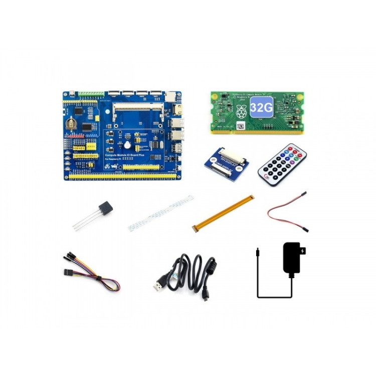 Waveshare Raspberry Pi Compute Module 3 + / 32GB Kit de desarrollo tipo ...