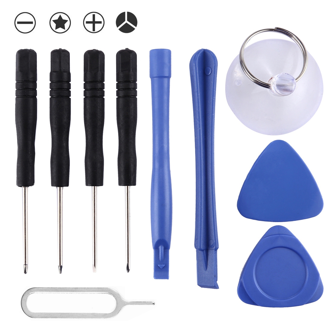 10 in 1 Repair Kits (4 x Screwdriver + 2 x Teardown Rods + 1 x Chuck ...