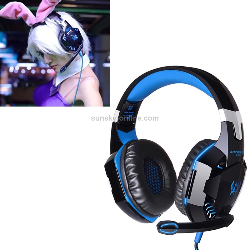 EACH G2000 Over-ear Stereo Bass Gaming Headset with Mic & LED Light for ...