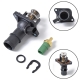 Car Coolant Thermostat Set Thermostat Housing Cover + Coolant Water ...