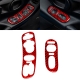 2 in 1 Car Carbon Fiber Door Control Panel Memory Seat Sticker Set for ...
