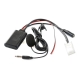 Car Wireless Audio Adapter Cable Bluetooth Music AUX Receiver + MIC ...