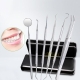 6 in 1 Dental Tool Set (Stainless Steel Probe + Hoe-shaped Dentist ...
