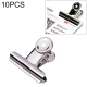 36PCS 63mm Silver Metal Stainless Steel Round Clip Notes Letter Paper ...