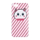 For iPhone 7 Plus Pink Background Lovely Cartoon Cat Pattern IMD ...