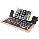 BlueFinger F18 3-Foldable Aluminum Alloy Bluetooth Keyboard with Holder ...