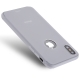 For iPhone X / XS Pure Color TPU Protective Back Cover Case (White)