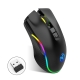 HXSJ T26 2.4GHz 2400DPI Souris optique sans fil réglable à trois ...