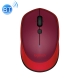 Logitech M336 1000DPI Bluetooth 3.0 Symmetrical Design Wireless Bluetooth Optical Mouse (Red)