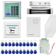 MJPT008 RFID Access Control System Kits + Magnetic Lock + 20 ID Keyfobs ...