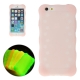 Flowers Pattern Luminous Silicone Case for iPhone 6(Pink)