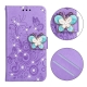Diamond Encrusted Butterflies Love Flowers Pattern Horizontal Flip ...