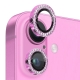 For iPhone 16 / 16 Plus NORTHJO Rhinestone Camera Lens Protector ...
